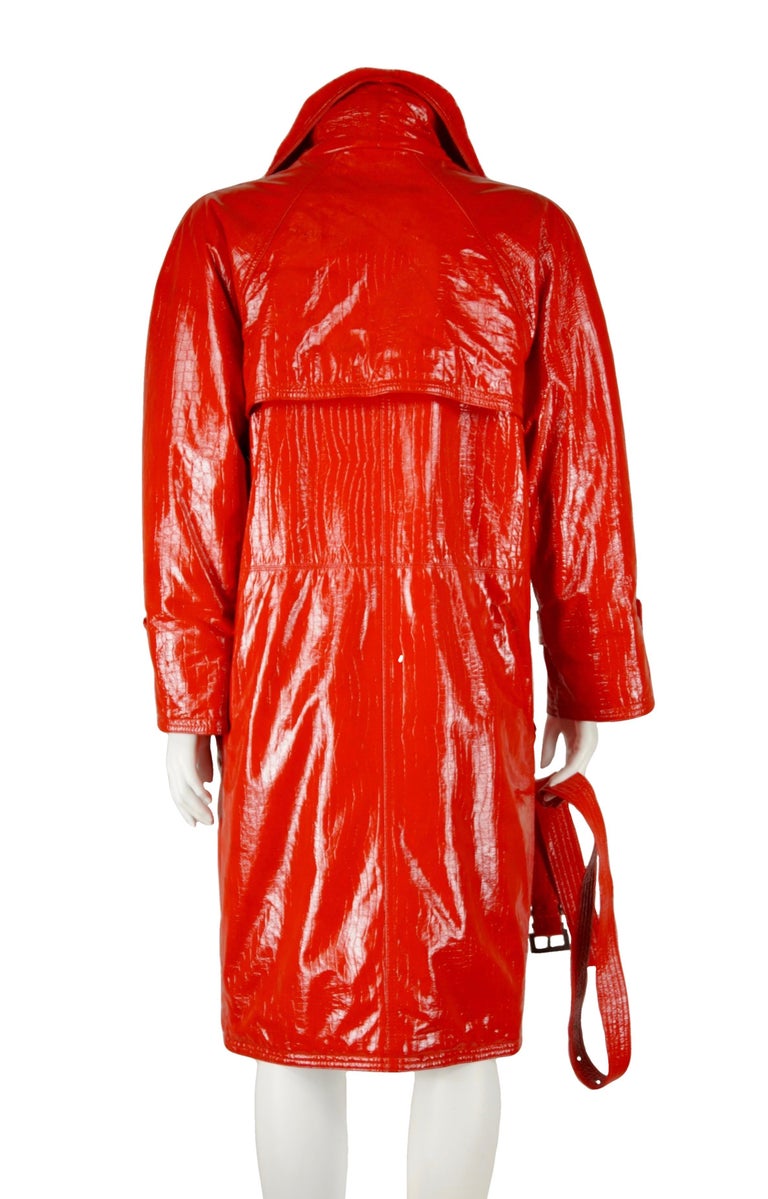 Gianni Versace Red Coat F/W 1994 For Sale at 1stDibs