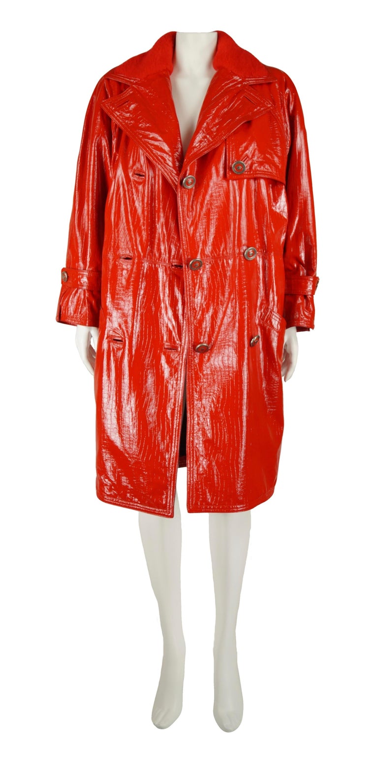 Gianni Versace Red Coat F/W 1994 For Sale at 1stDibs
