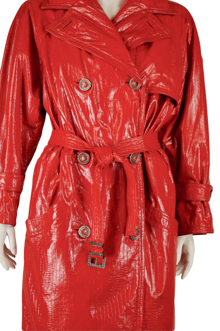 Gianni Versace Red Coat F/W 1994 For Sale at 1stDibs