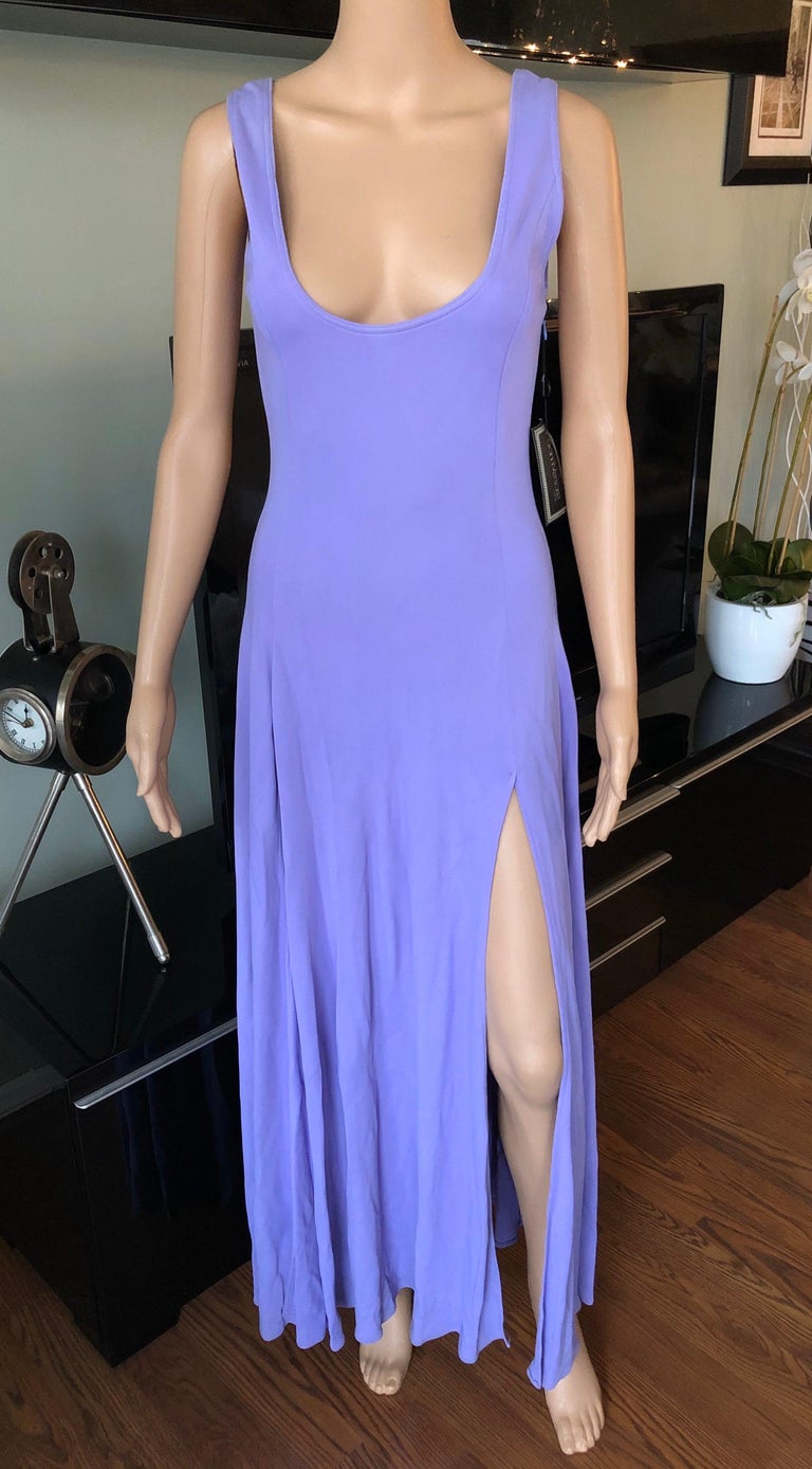Gianni Versace S/S 1993 Runway Vintage Maxi Evening Dress at 1stDibs