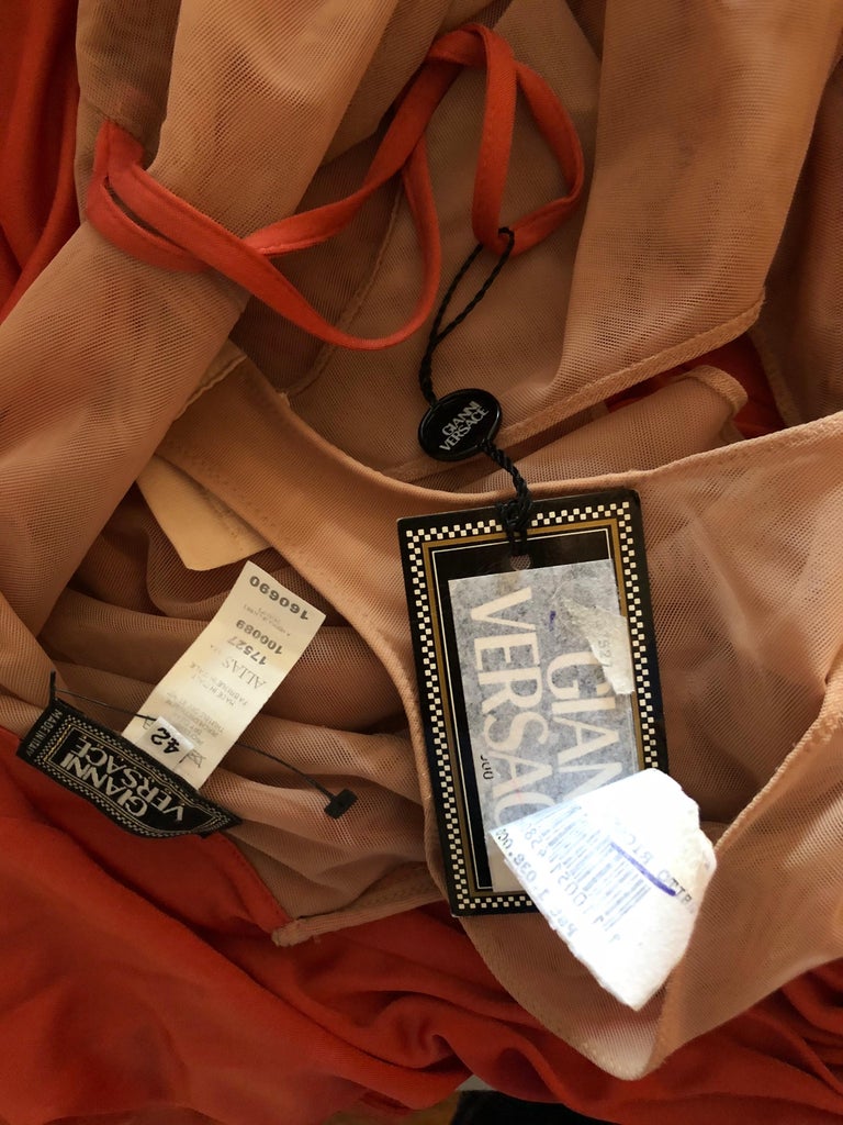 Gianni Versace S/S 2001 Runway Embellished Backless Evening Dress Gown ...