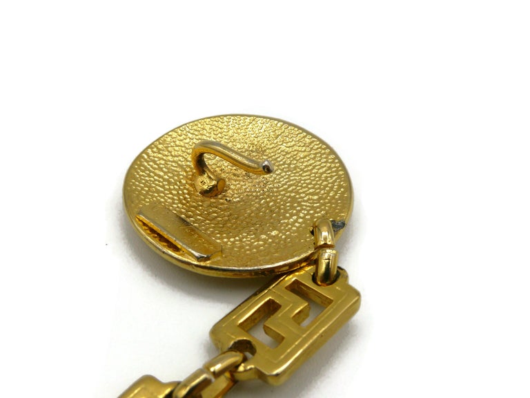 GIANNI VERSACE Vintage Iconic Medusa and Greek Chain Belt 1990s at 1stDibs