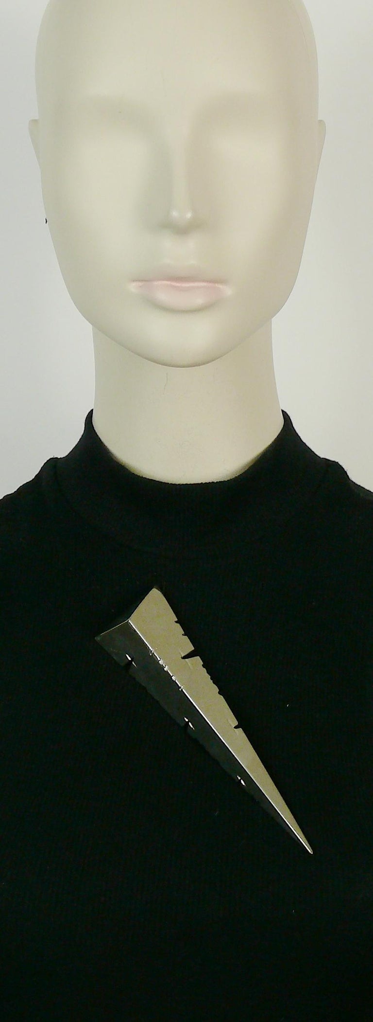 Gianni Versace Vintage Massive Modernist Brooch For Sale at 1stDibs