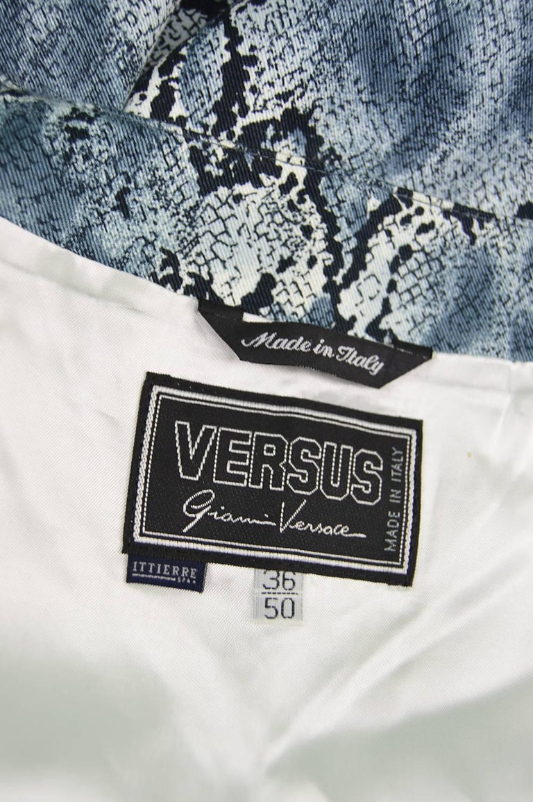 Gianni Versace Vintage Mens Snakeskin Print Vest For Sale at 1stDibs ...