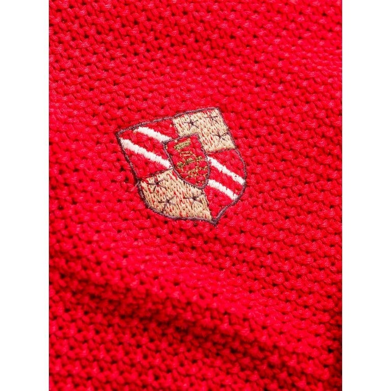 Gianni Versace Vintage red knit cotton short sleeves 80s sweater For ...