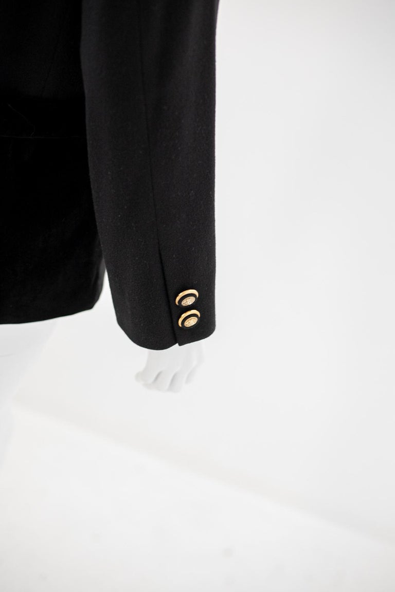 Gianni Versace Vintage Velvet Jacket For Sale at 1stDibs