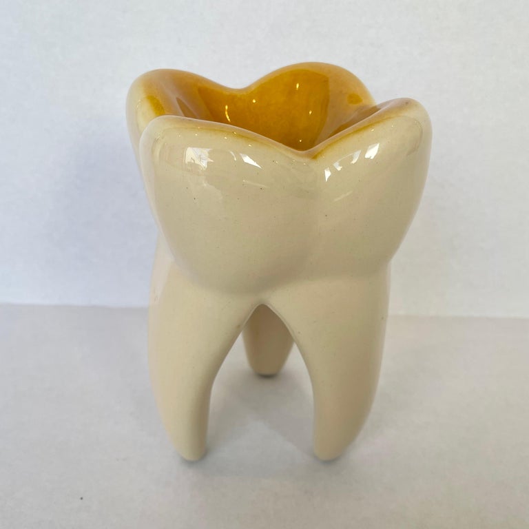 Giant Ceramic Tooth Catchall For Sale at 1stDibs