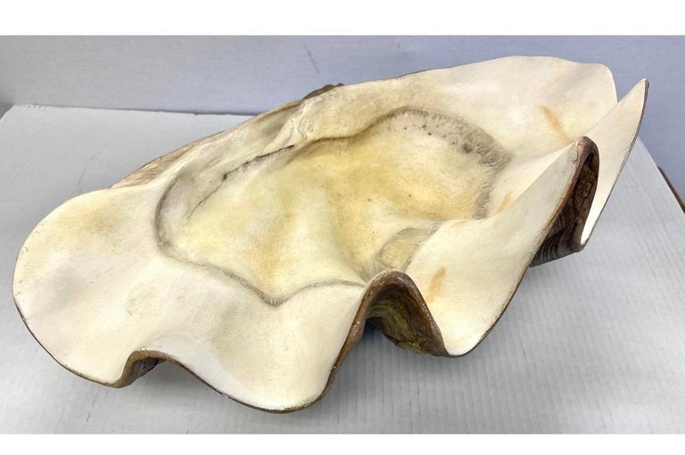 Giant Clamshell Centerpiece Bowl Sculpture Clam Shell Statement Piece ...