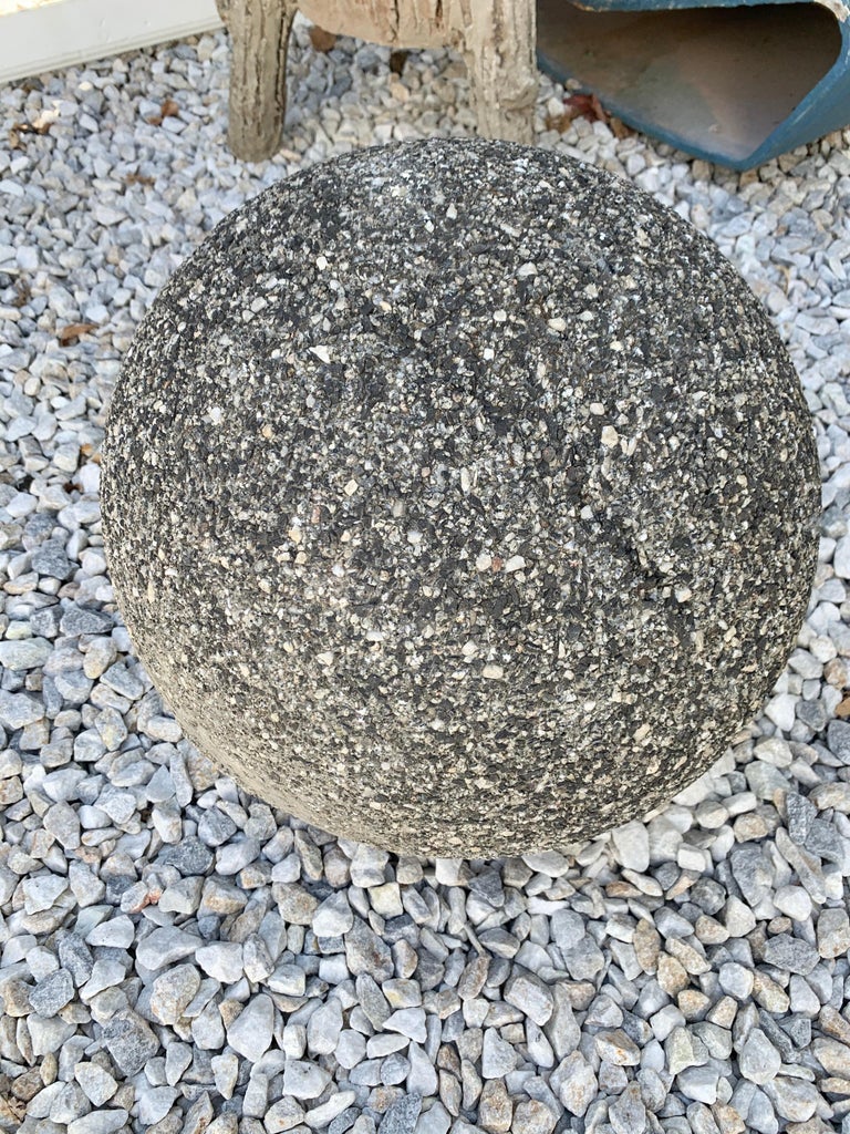 Giant Concrete and Stone Water Fountain Ball at 1stDibs