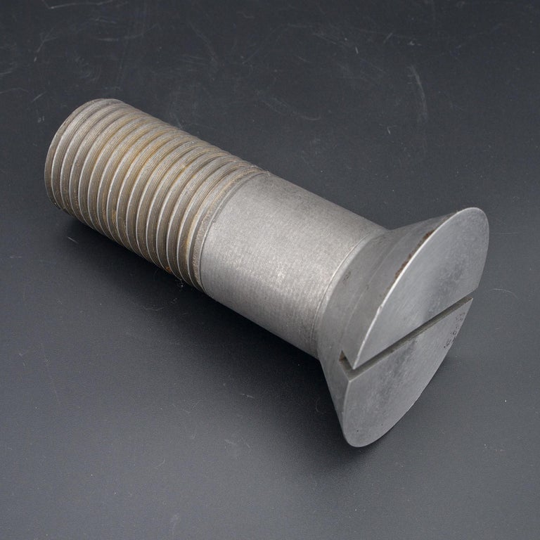 Giant Industrial Bridge Screw Vintage Steel Paperweight Sculpture ...