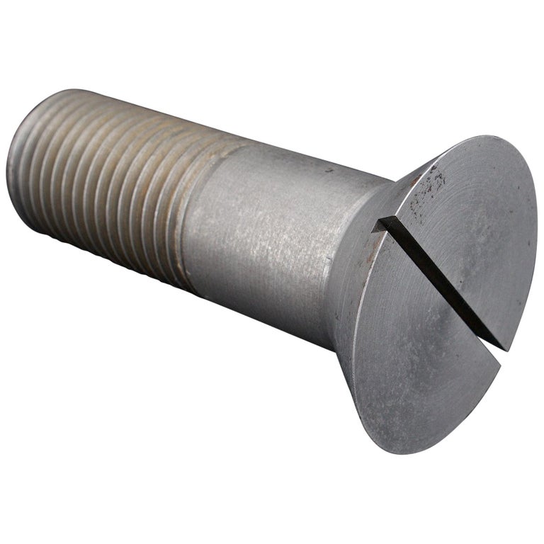 Giant Industrial Bridge Screw Vintage Steel Paperweight Sculpture ...