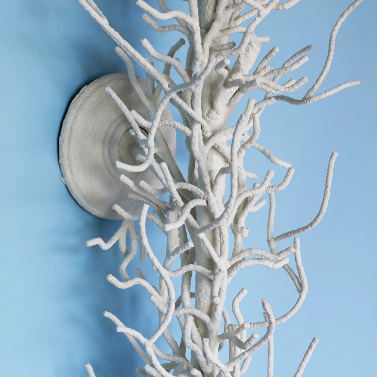 Giant Pair of Faux Coral Wall Sconces at 1stDibs