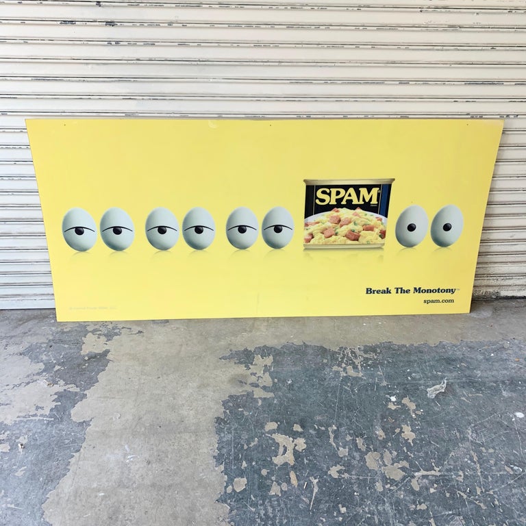Giant Plastic Spam Advertising Board For Sale at 1stDibs