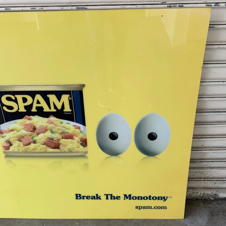 Giant Plastic Spam Advertising Board For Sale at 1stDibs