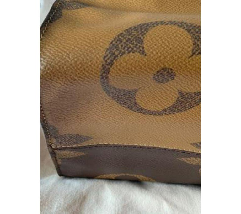 Giant Reverse Monogram On-The-Go Tote Bag For Sale at 1stDibs