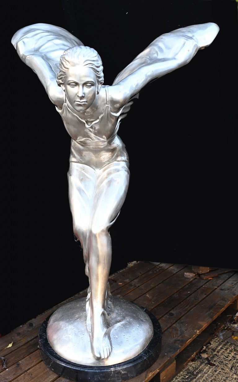 Giant Spirit of Ecstacy Bronze Statue Rolls Royce Flying Lady For Sale ...