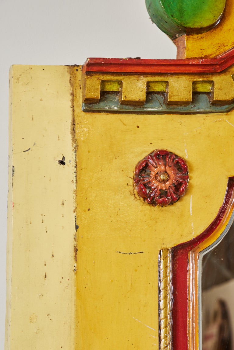 Giant Wood Carved Carousel Carnival Pier Mirror at 1stDibs