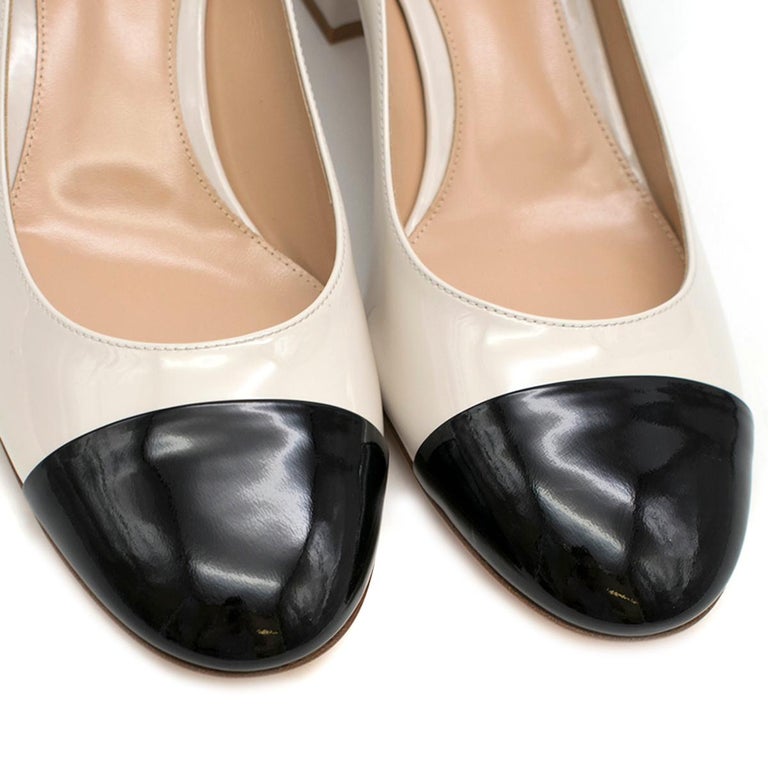 Gianvito Rossi Two-Tone Block Heel Pumps 41.5 For Sale at 1stDibs | two ...