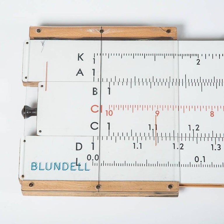 Gigantic Demonstration Slide Rule or Slipstick Mechanical Analog ...