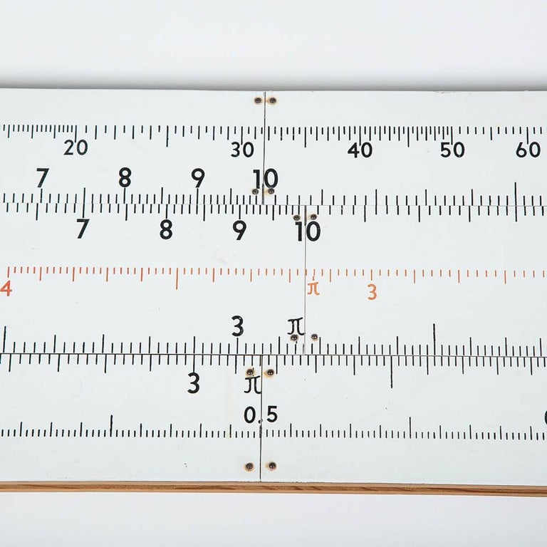 Gigantic Demonstration Slide Rule or Slipstick Mechanical Analog ...