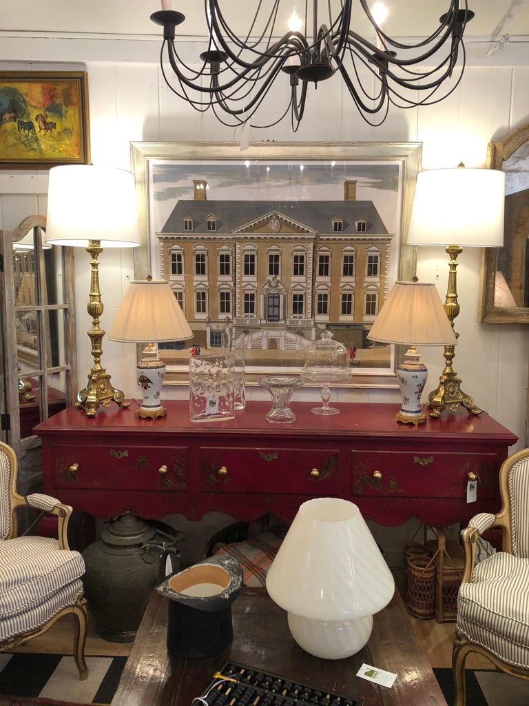 Gigantic Striking Print of Colonial Mansion For Sale at 1stDibs