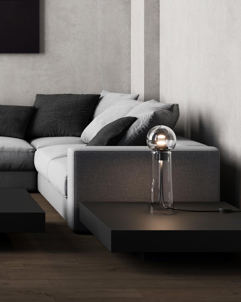 Gigi Clear Transparent LED Hand Blown Glass Table Lamp by Studio d ...