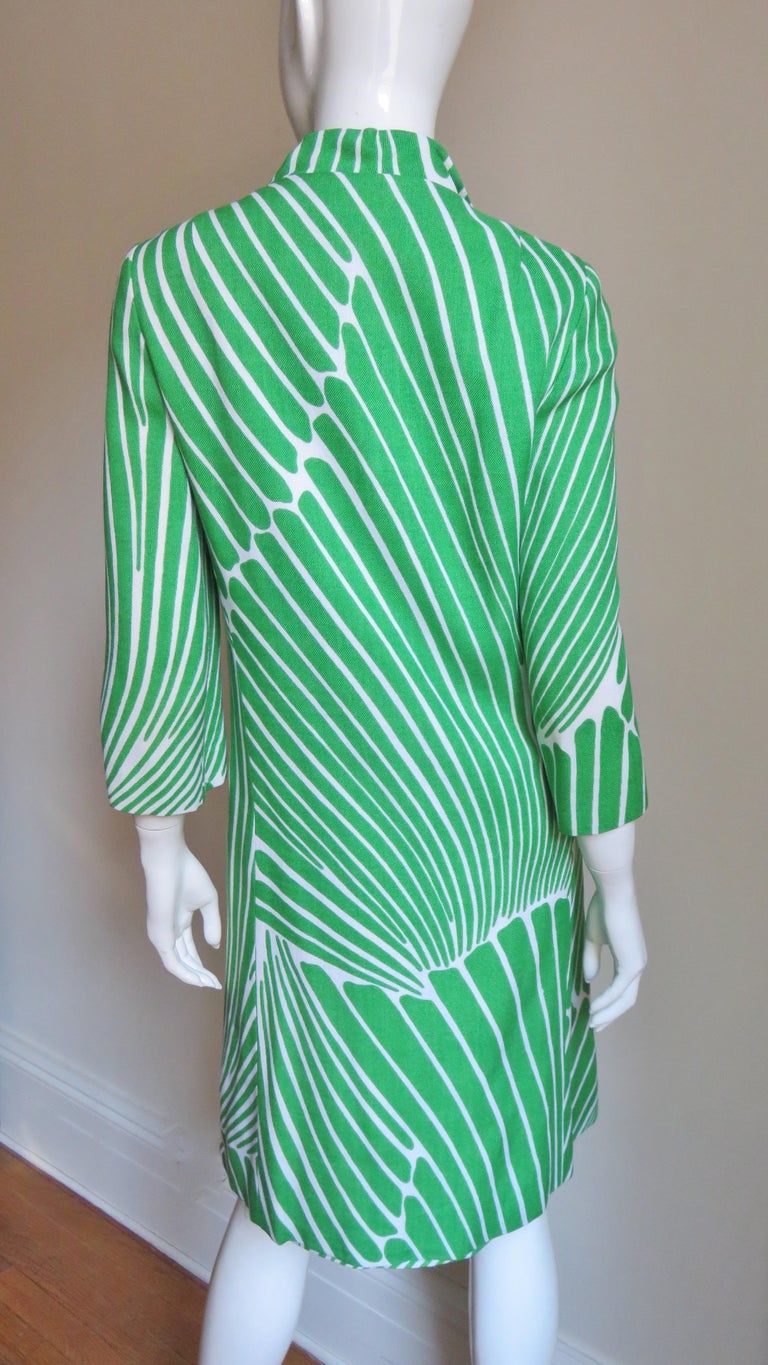 Gilbert Couture 1960s Geometric Dress and Coat at 1stDibs