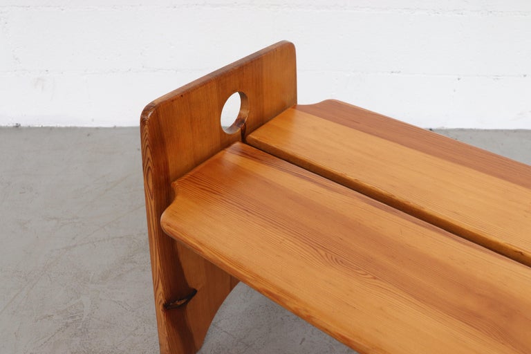 Gilbert Marklund Pine Dining Table and Bench Set at 1stDibs