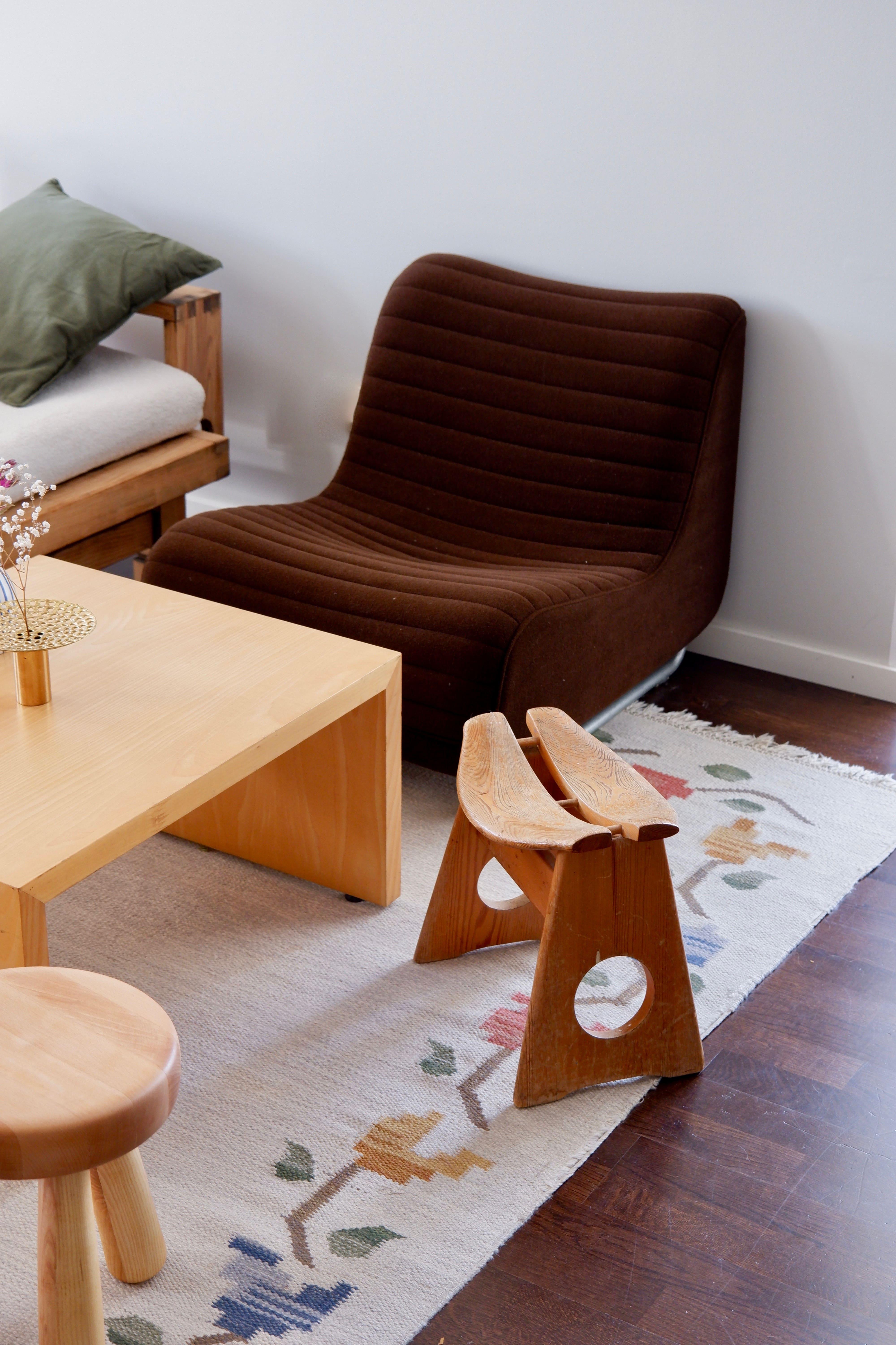 Gilbert Marklund Stool by Furusnickarn AB in Solid Pine, circa 1960 ...