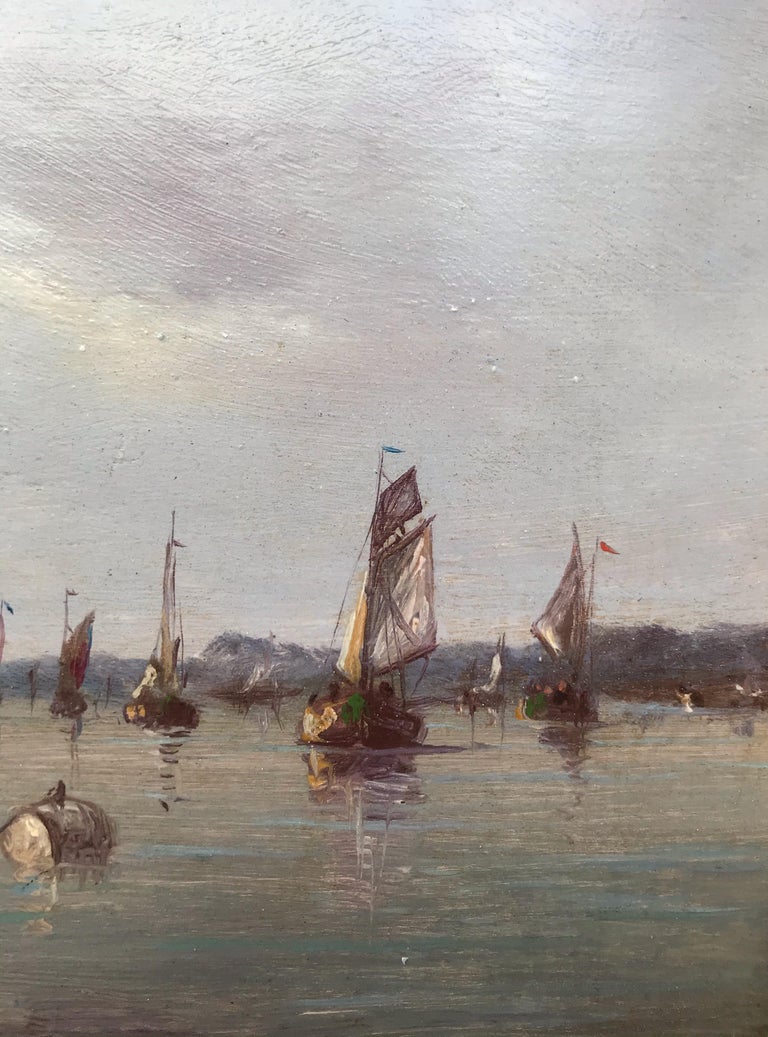 GILBERT Pierre Julien - Marines - Boats are Leaving for Fishing in ...