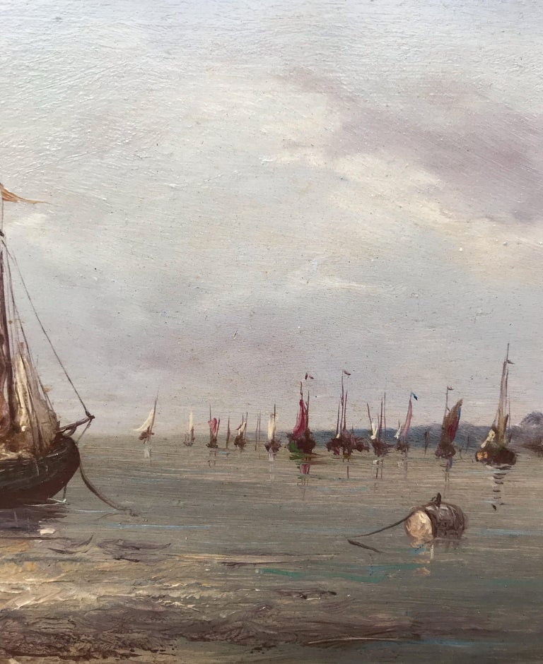 GILBERT Pierre Julien - Marines - Boats are Leaving for Fishing in ...