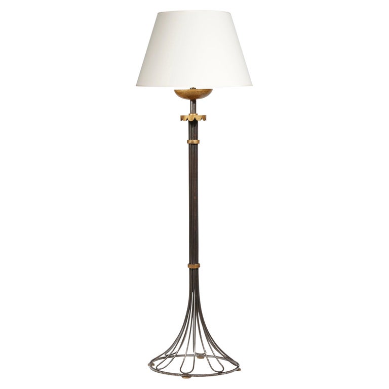 Gilbert Poillerat, Floor Lamp, circa 1946-1948 at 1stDibs