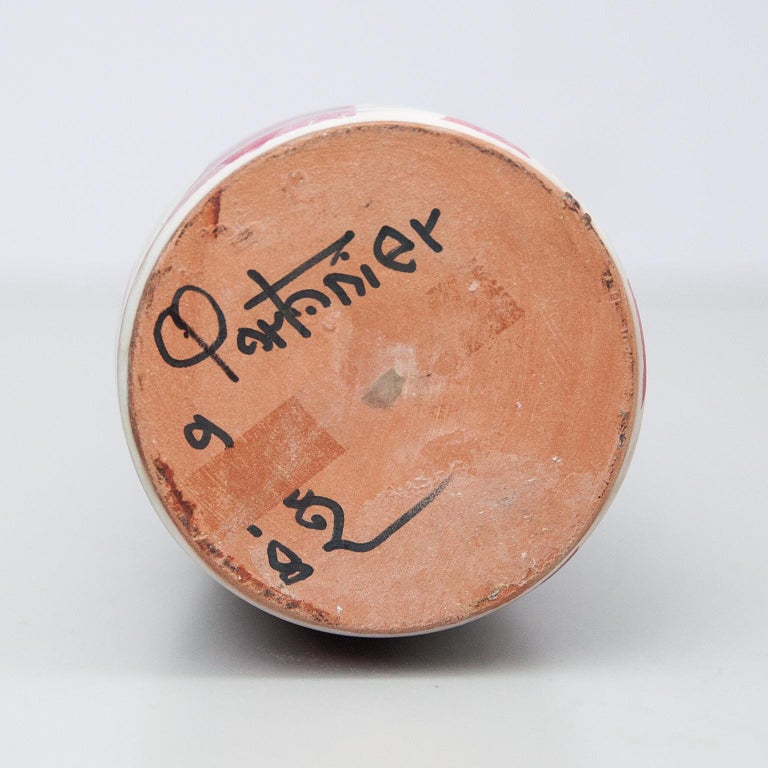 Gilbert Portanier Ceramic Vase 1982 For Sale at 1stDibs