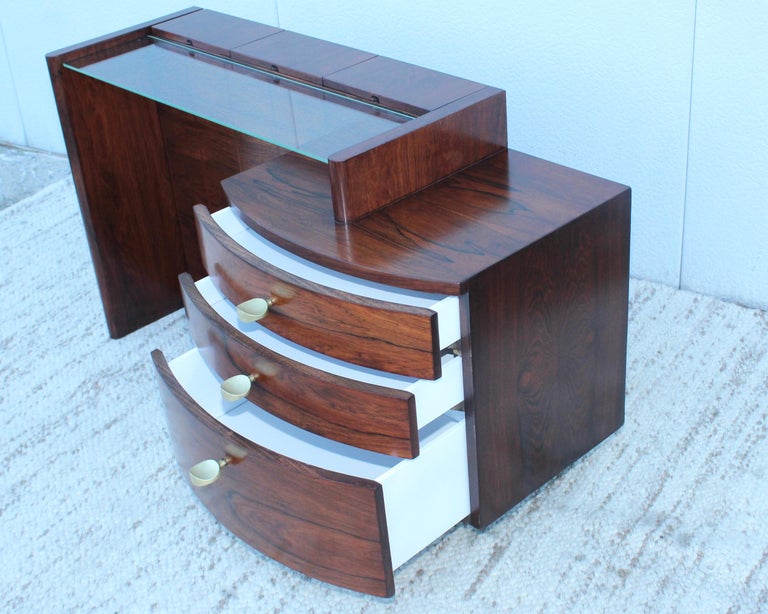 Gilbert Rohde for Herman Miller Rosewood Vanity For Sale at 1stDibs