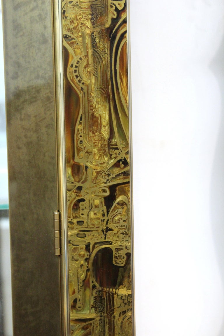 Bernard Rohde for Mastercraft Mid-Century Modern Acid Etched Display ...