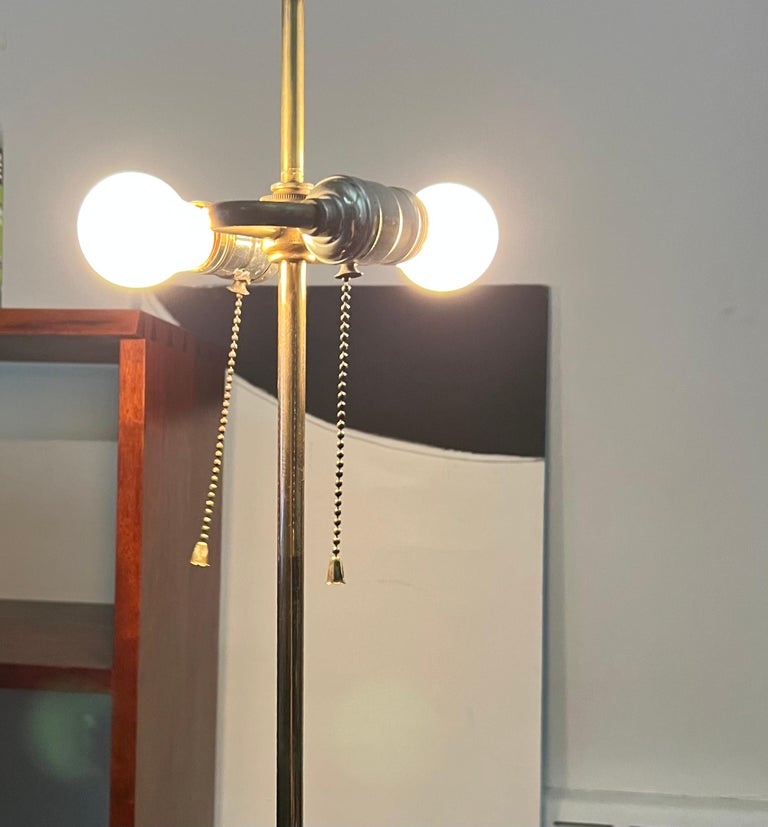 Gilbert Rohde for Mutual Sunset Lamp Company Brass Umbrella Floor Lamp ...