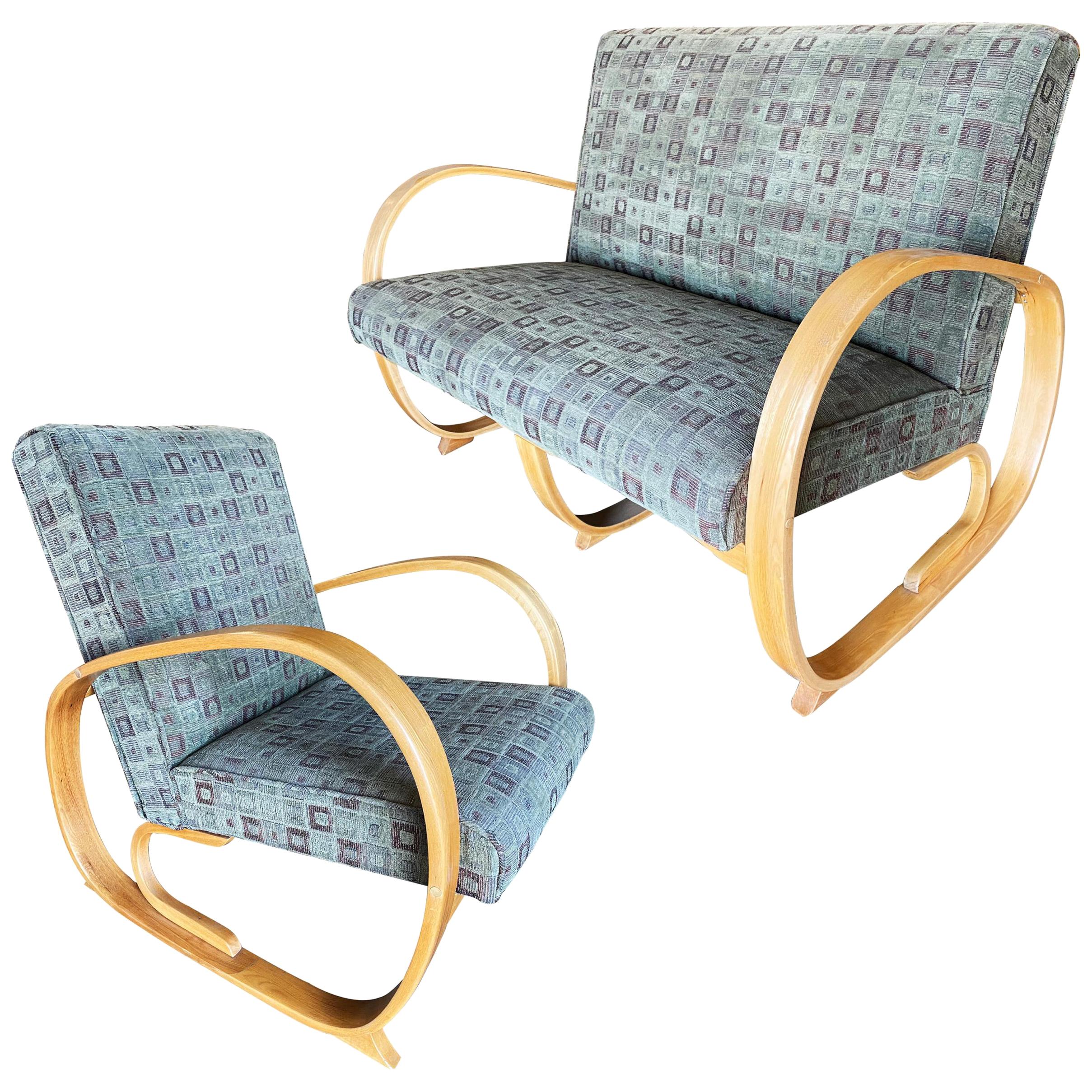 Pair of Gilbert Rohde for Heywood Wakefield Art Deco Streamline Lounge ...