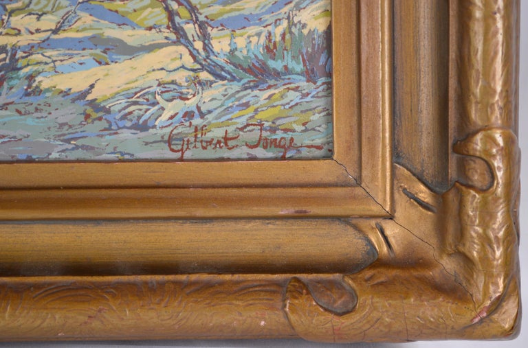 Gilbert Ross Tonge - "The Covered Wagon" On the Oregon Trail Prairie ...