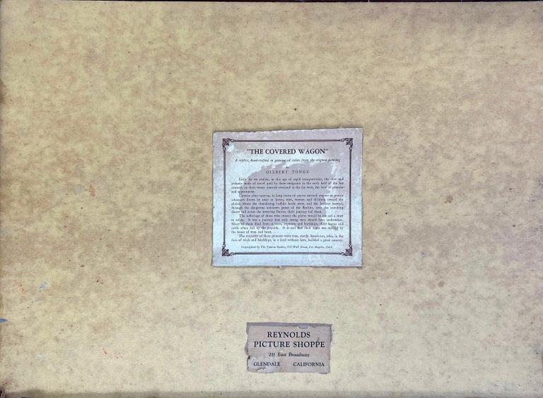 Gilbert Ross Tonge - "The Covered Wagon" On the Oregon Trail Prairie ...