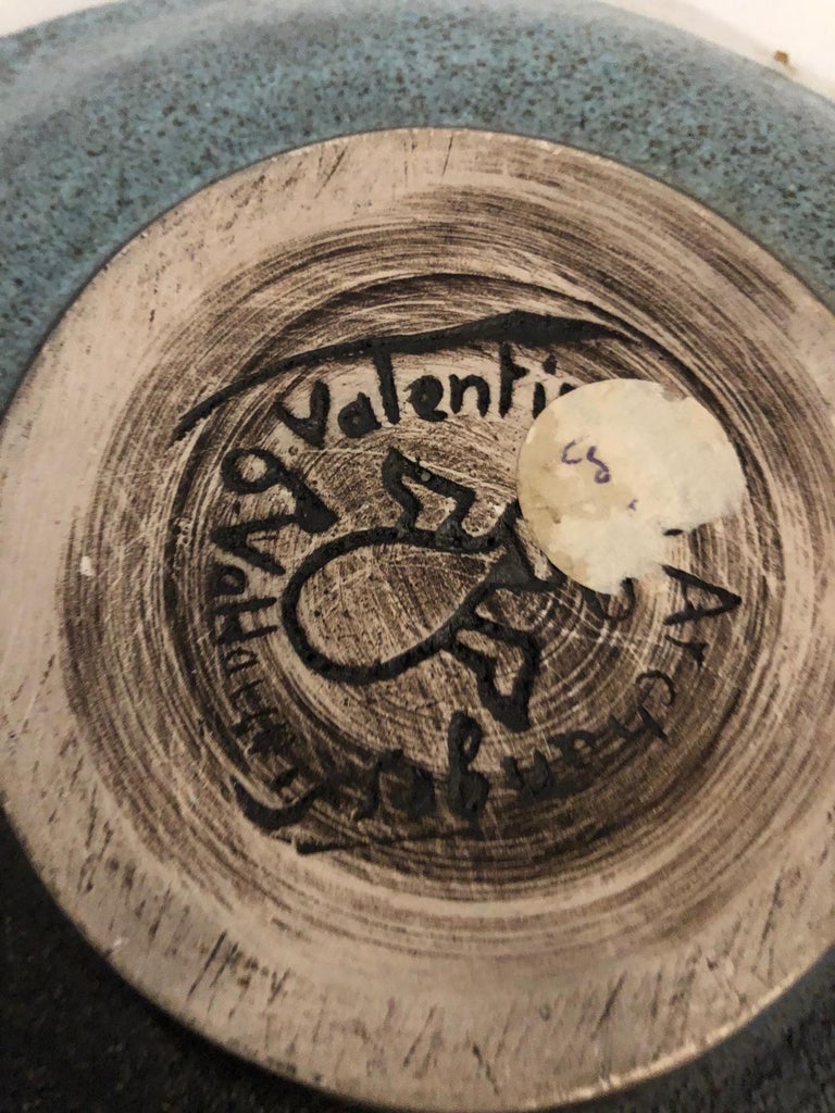 Gilbert Valentin, Les Archanges Ceramic Plate or Vide, Vallauris ...