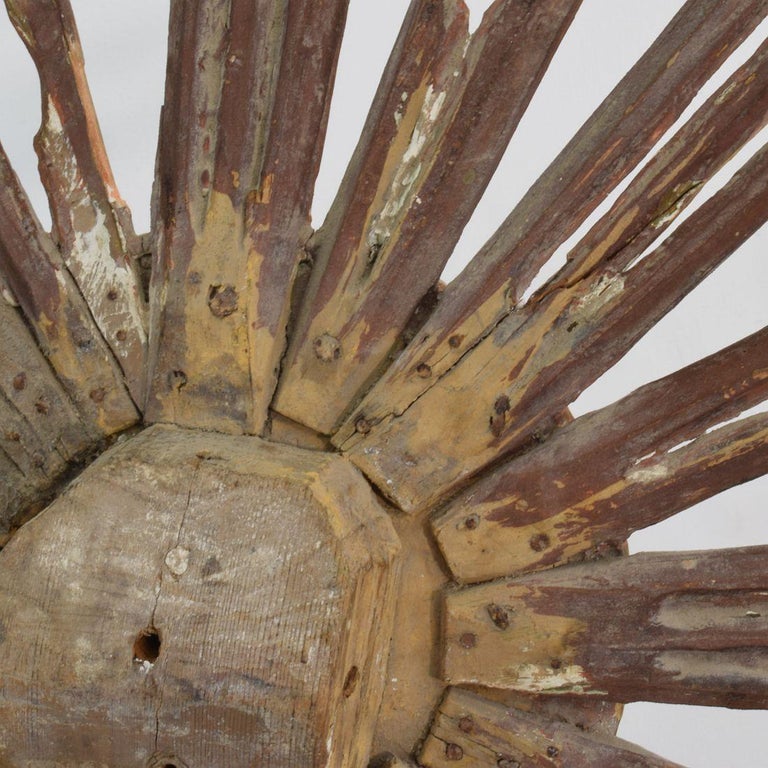 Gilded 18th Century Italian Baroque Carved Wooden Sun at 1stDibs
