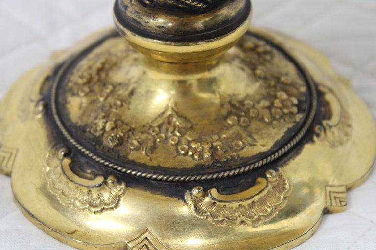Gilded Brass Compote W/ Repousse Made by Martin Hall and Company For ...