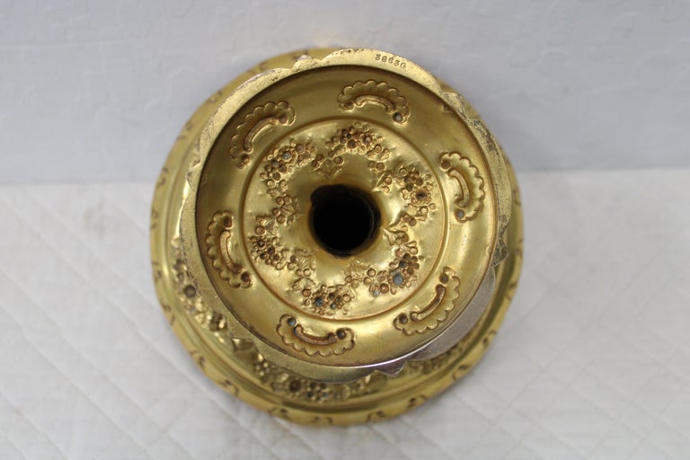 Gilded Brass Compote W/ Repousse Made by Martin Hall and Company For ...