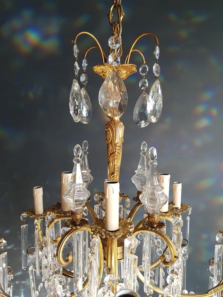 Gilded Crystal Bohemia Chandelier Antique Ceiling Lamp Lustre Art ...