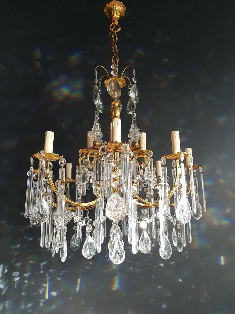 Gilded Crystal Bohemia Chandelier Antique Ceiling Lamp Lustre Art ...