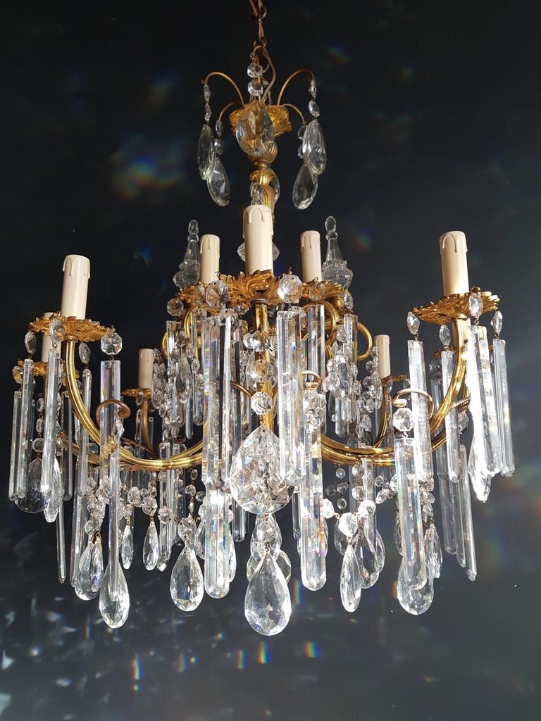 Gilded Crystal Bohemia Chandelier Antique Ceiling Lamp Lustre Art ...