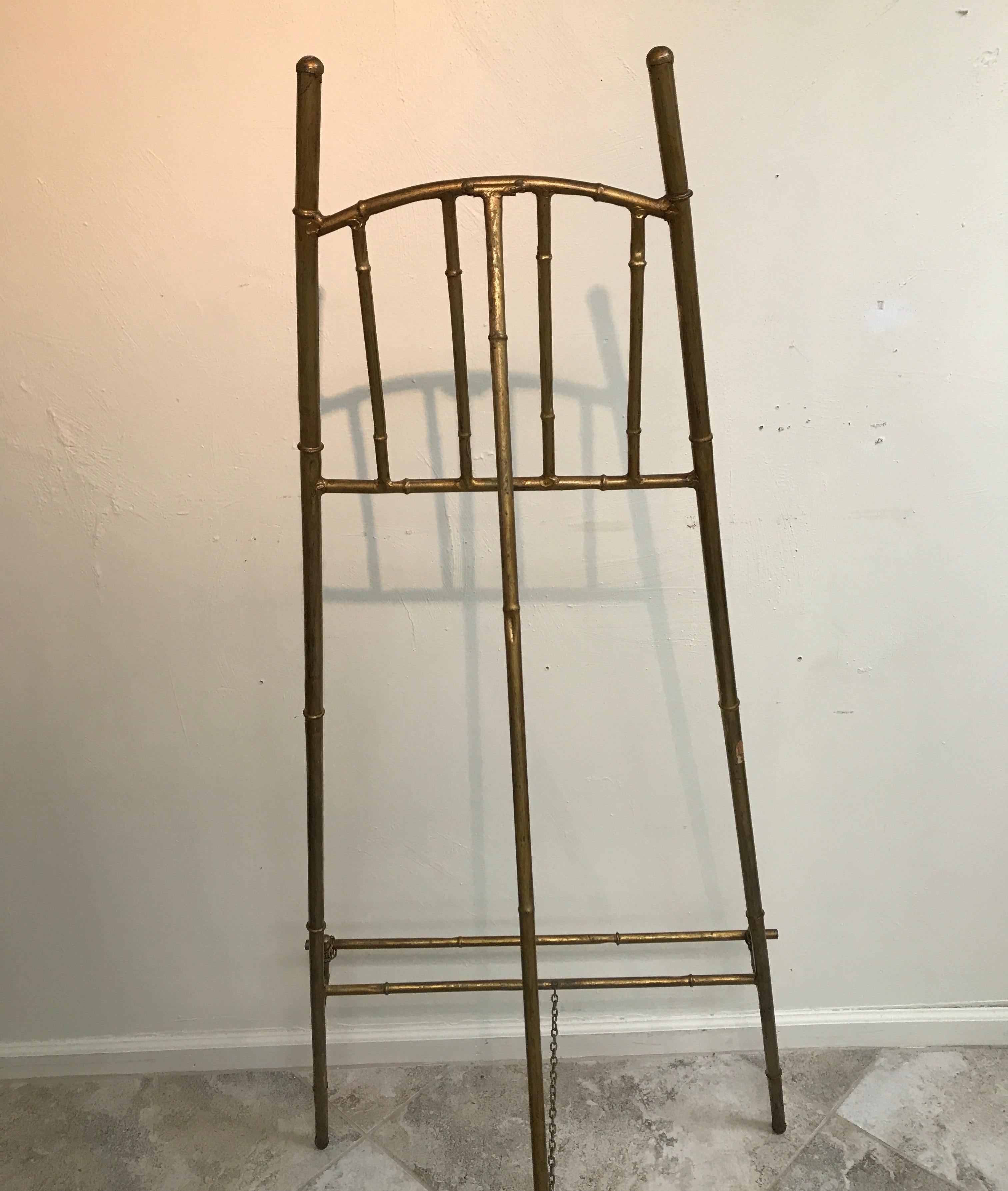 Gilded Italian Metal Easel at 1stDibs | metal easel for sale, vintage ...