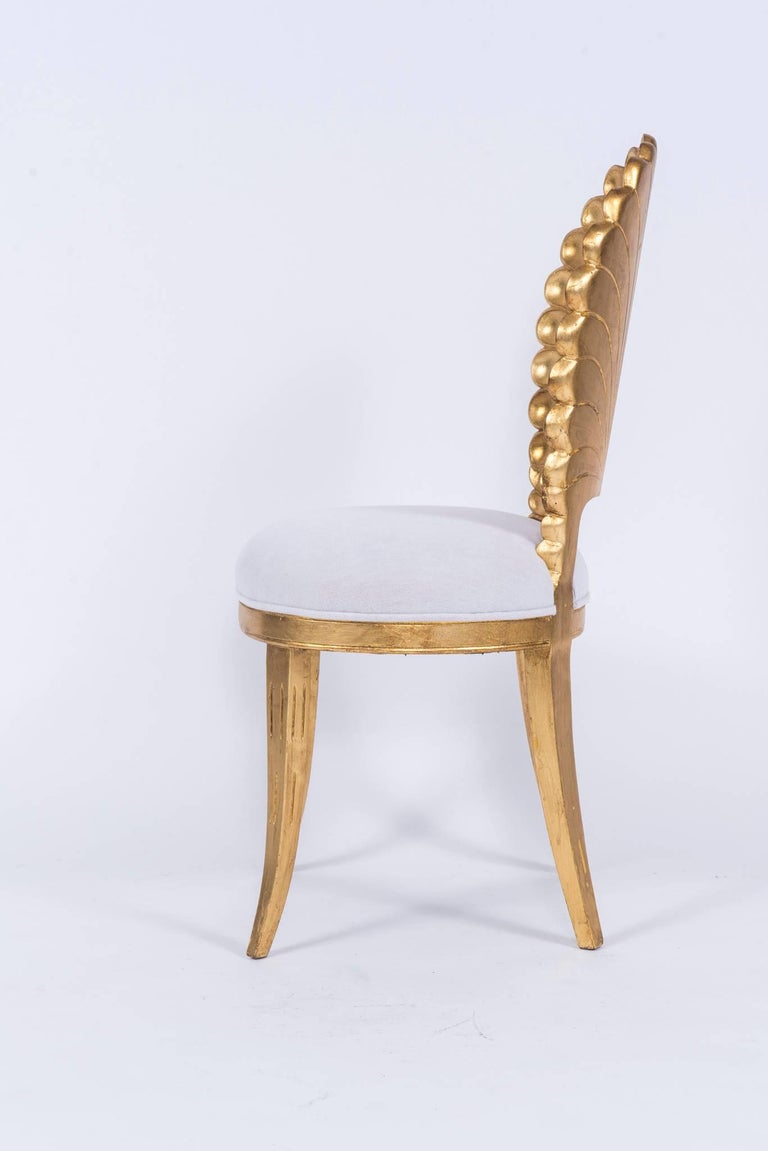 Gilded Shell Grotto Chair at 1stDibs