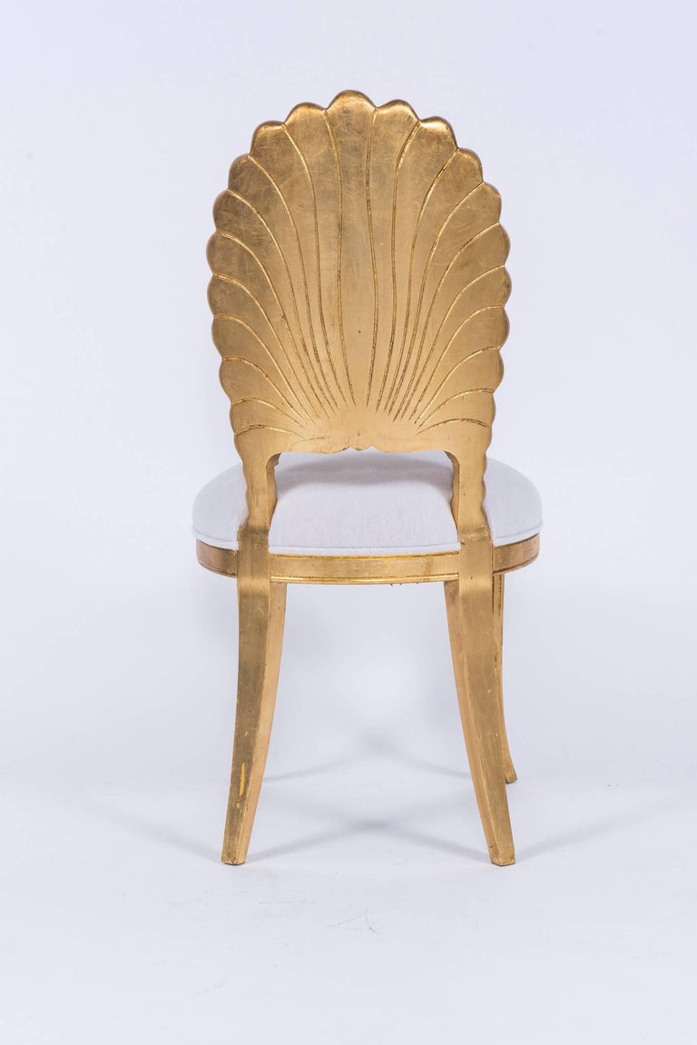 Gilded Shell Grotto Chair at 1stDibs
