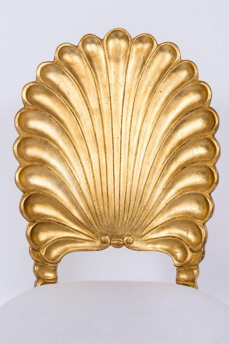 Gilded Shell Grotto Chair at 1stDibs